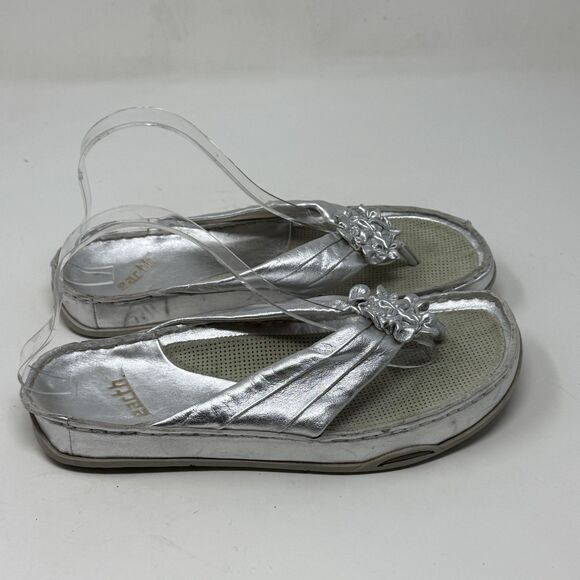 Earth | Shoes | Earth Kalso Lili Thong Sandals Womens 9 B Metallic ...